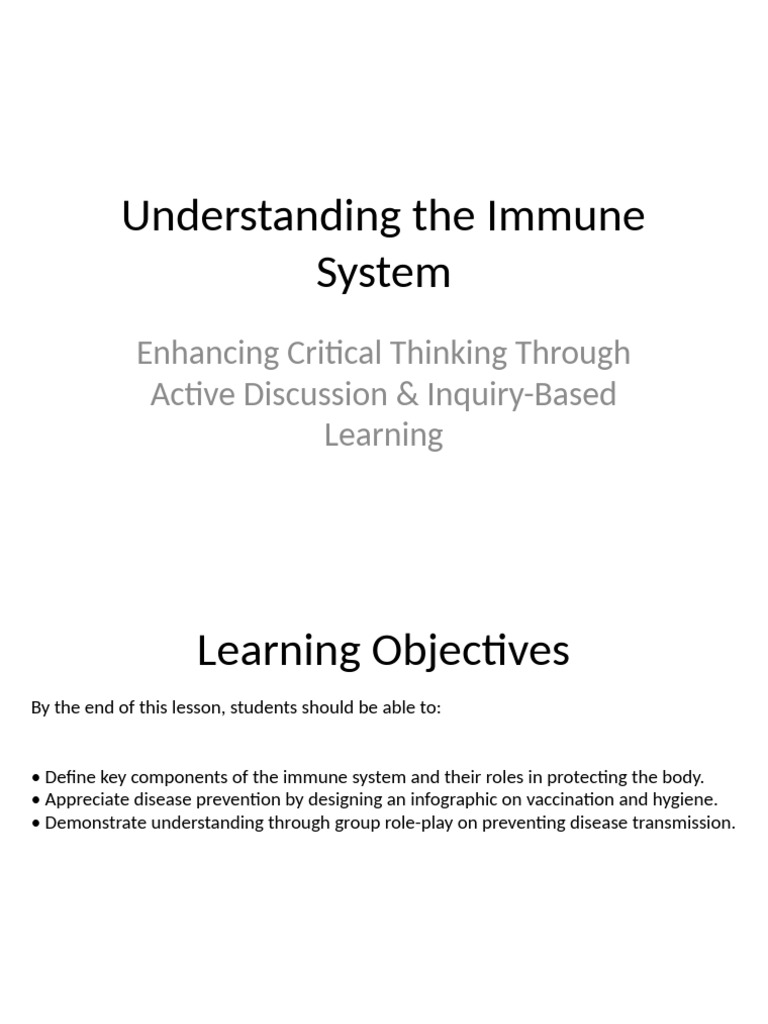 Immune System Presentation | PDF