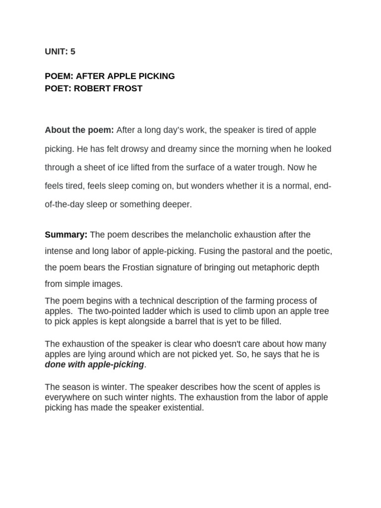 Sem6 Unit5 Summaries(poem, prose & CR)) | PDF | Scientific Method | Reason