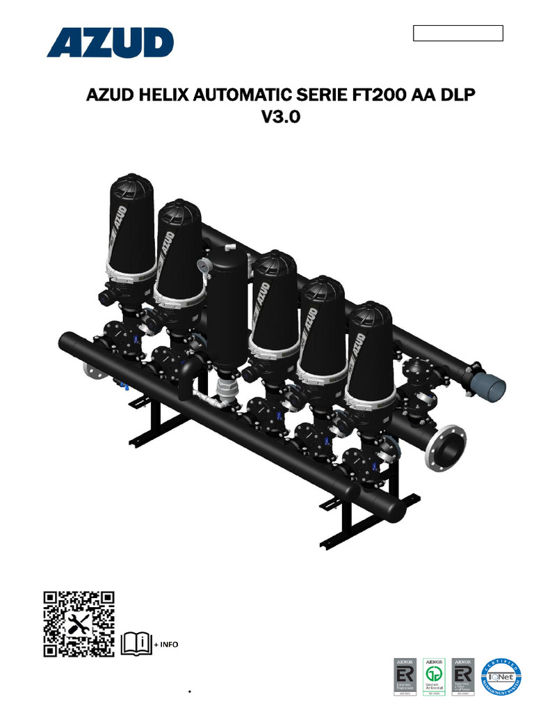 Manual de Usuario Azud Helix Automatic FT200 Aa DLP | PDF | Agua ...