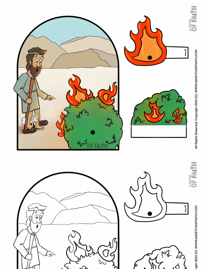 Moses-and-the-Burning-bush-craft | PDF