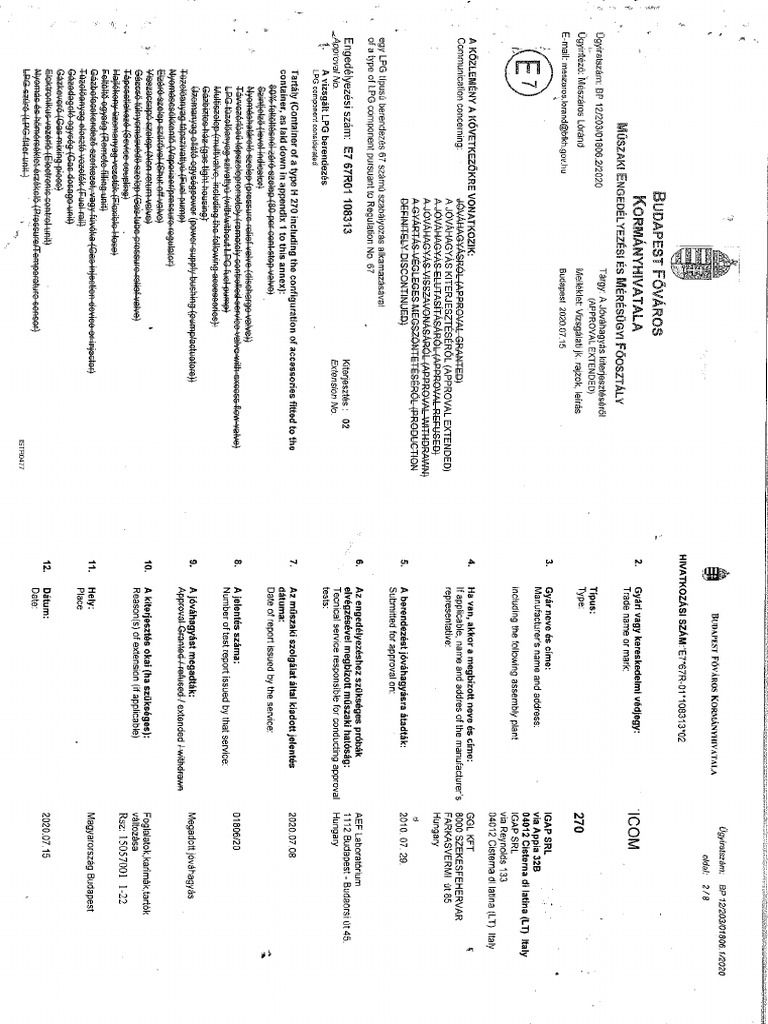 Icom E7 67R-01 108313 Ext.02 H270 Polo | PDF