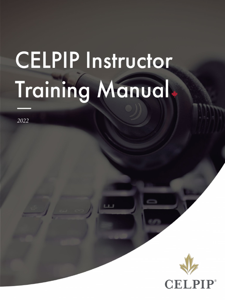CELPIP Instructor Training Manual | PDF