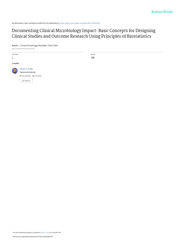 Basic Concepts For Designing Clinical Studies and | PDF | Cohort Study ...