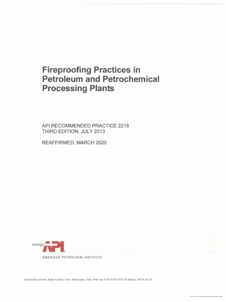 Fire Proofing API | PDF