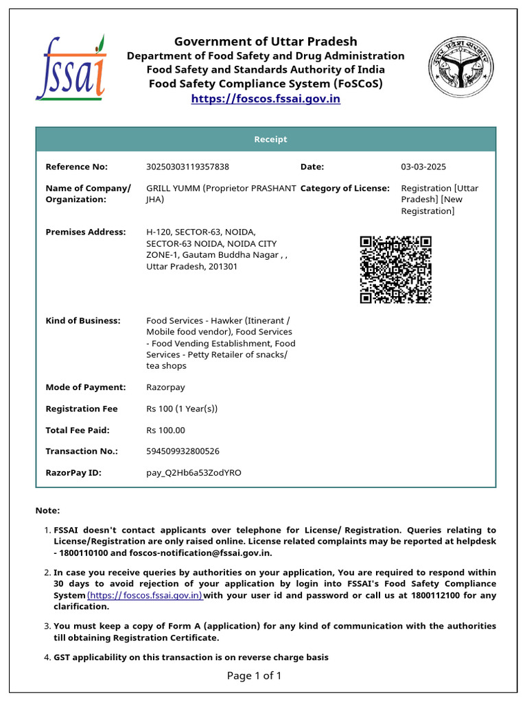 fssi receipt | PDF