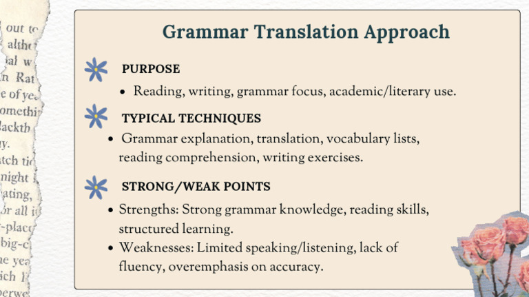 Grammar Translation Approach | PDF