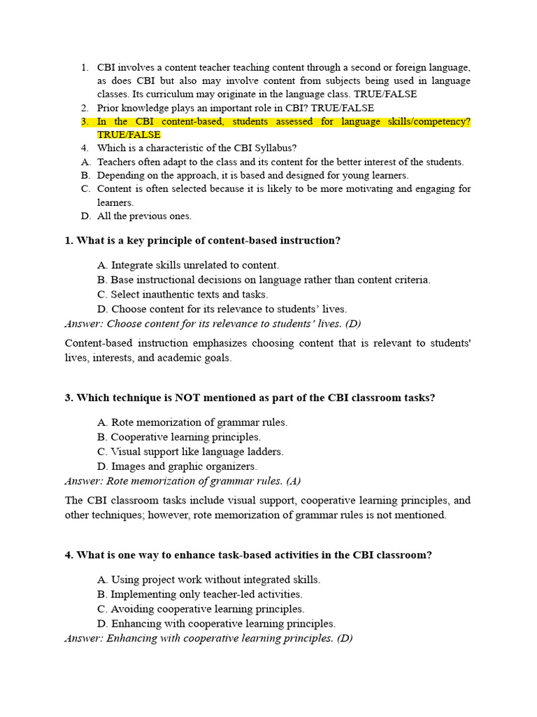 CBI _ CLIL _ COOPERATIVE LEARNING | PDF | Learning | Second Language