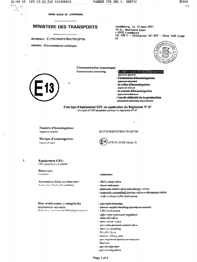 Flex-Hose Autogas E13 67R010128-00 | PDF