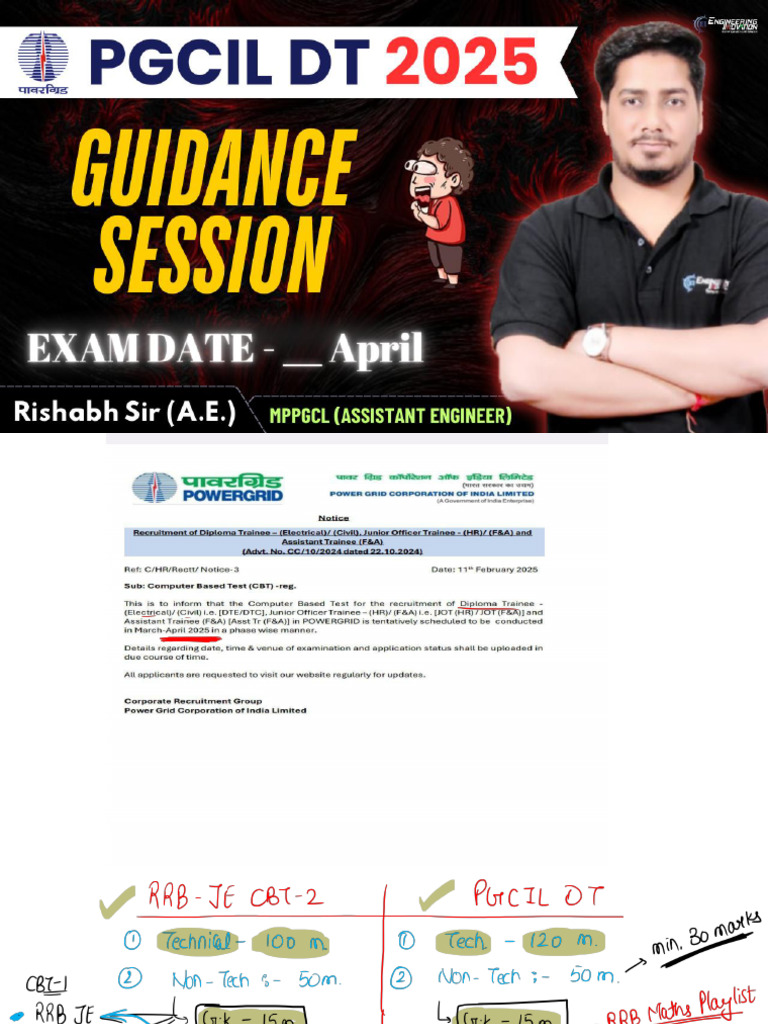 PGCIL 1 Months Strategy Rishabh Sir | PDF