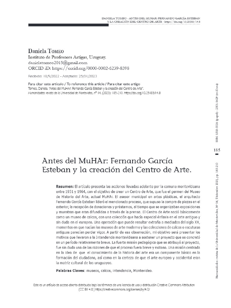 Vista de Antes Del MuHAr | PDF