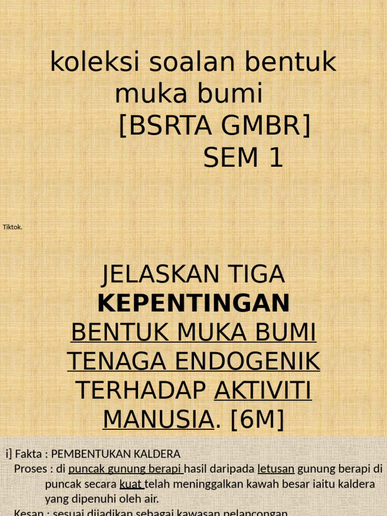 Geografi STPM Bentuk Muka Bumi (Dengan Gambar) | PDF