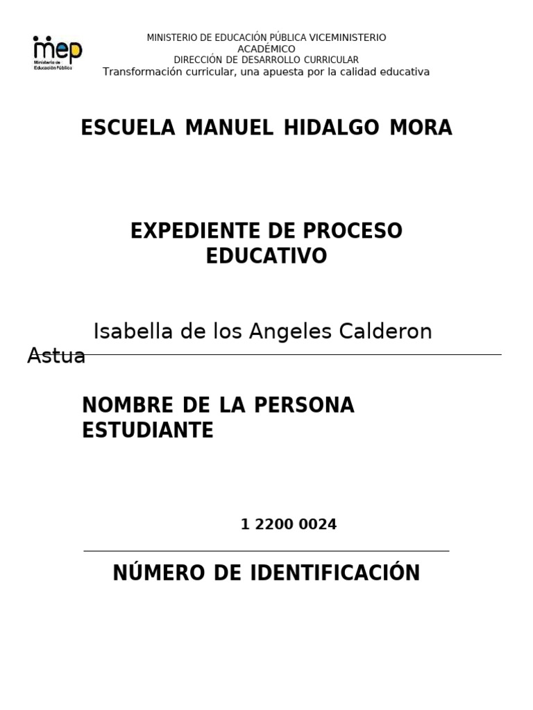 Expediente I y II CICLOS 2024 | PDF | Plan de estudios | Maestros