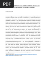 How To Declare The Use of Generative AI Tools - Example | PDF