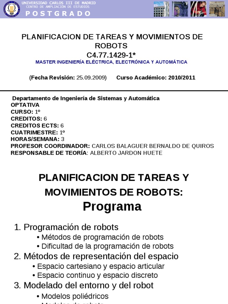 Movimiento Robots | PDF | Rotación | Robot