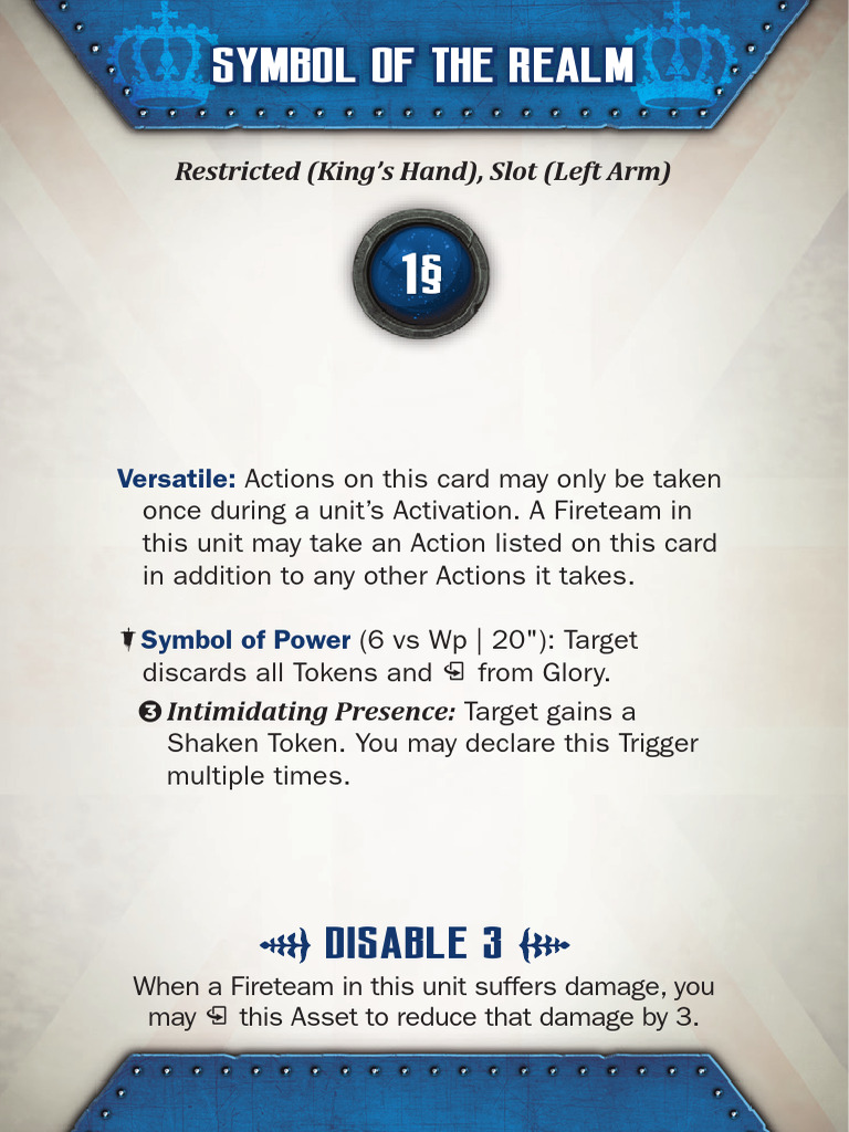 Wyrd - TOS - KingsEmpire - English - Symbol of The Realm | PDF