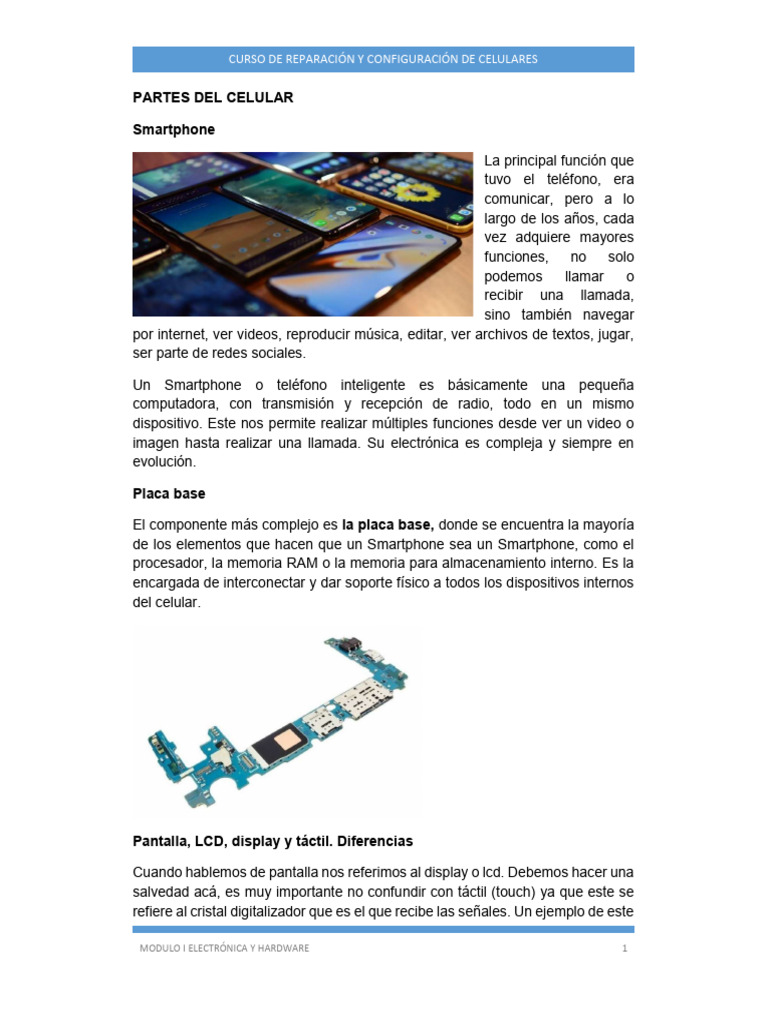 CLASE 3 - El Celular y Sus Partes | PDF | Memoria de sólo lectura ...