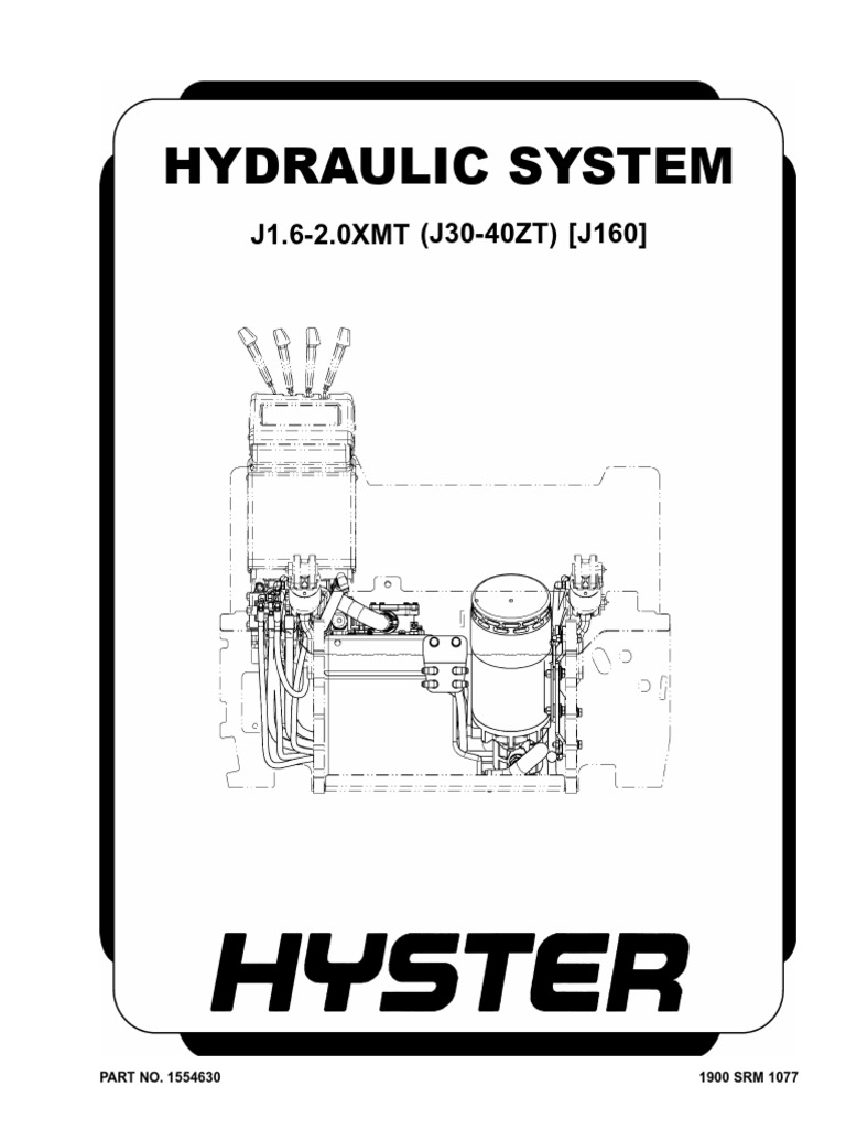 Hydraulic System: J1.6-2.0XMT (J30-40ZT) (J160) | PDF | Elevator | Pump