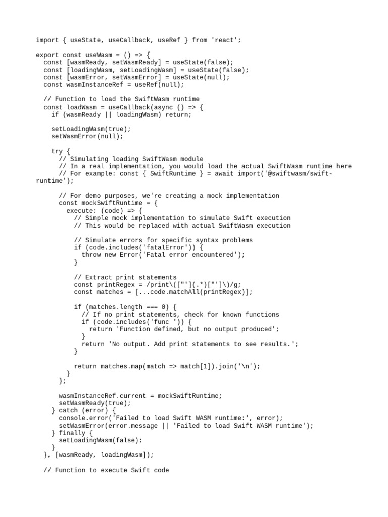 use-wasm-hook | PDF | Software | Computer Programming