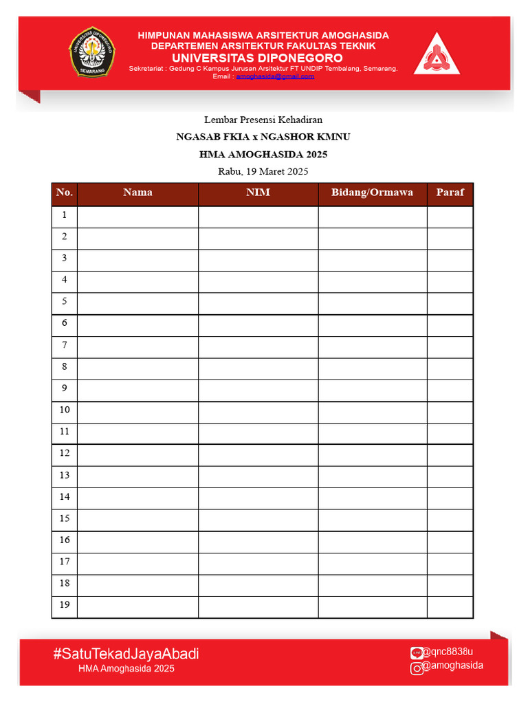 Daftar Presensi | PDF