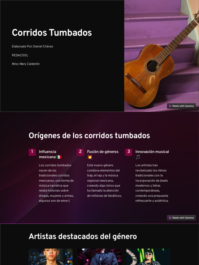Corridos Tumbados: Fusión y Éxito | PDF | Corrido