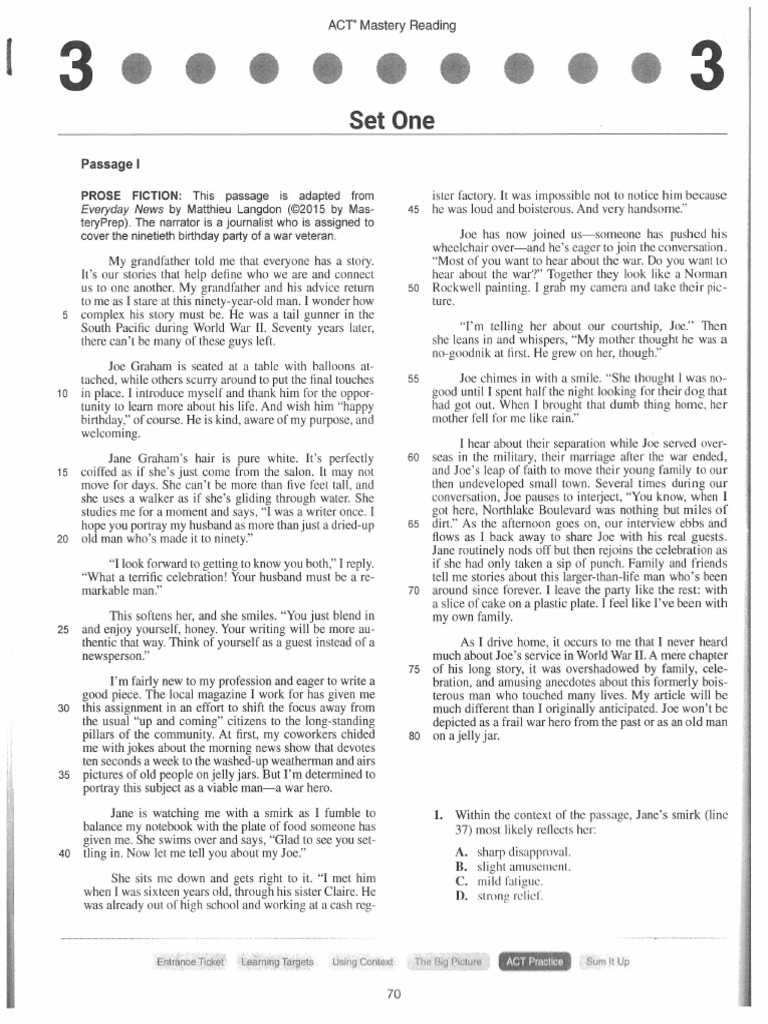 English 1 CFA #1 | PDF