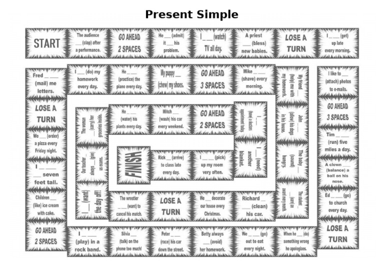present simple board game | PDF