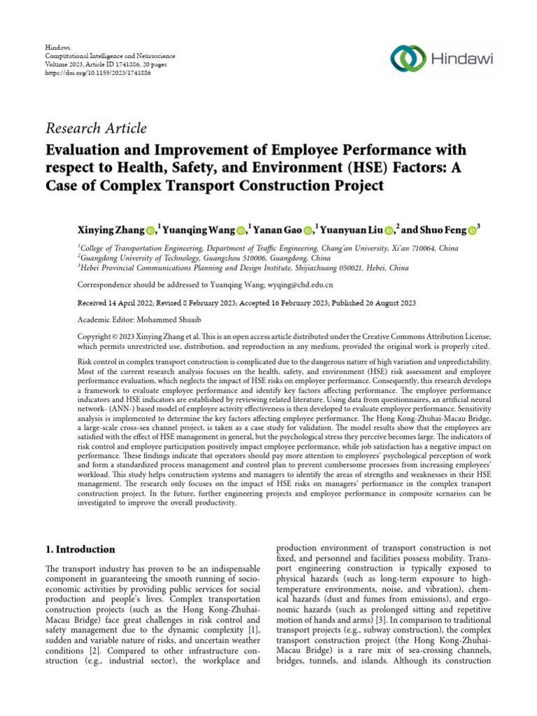 Computational Intelligence and Neuroscience - 2023 - Zhang - Evaluation ...