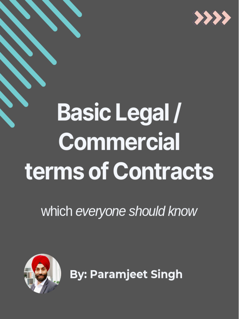 Basic Legal Terms Everyone Should Know | PDF