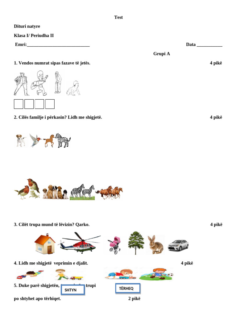 Dituri Natyre 1 - TEST Periudha 2 PEGI OK | PDF