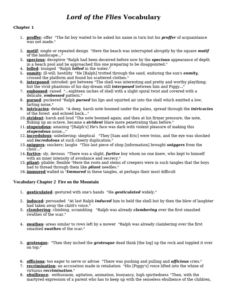 1._lord_of_the_flies_vocabulary | PDF