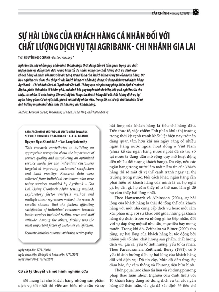Su Hai Long KHCN Doi Voi CLDV Agribank Gia Lai | PDF