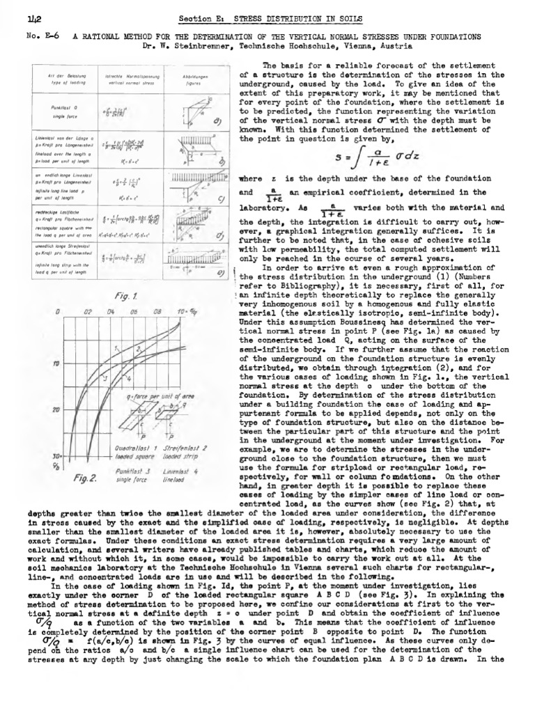 Vertical Stress Calculation Under Foundations | PDF | Stress (Mechanics ...