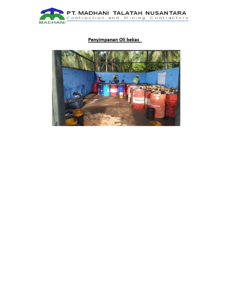 6.2 Penyimpanan Olie Bekas | PDF