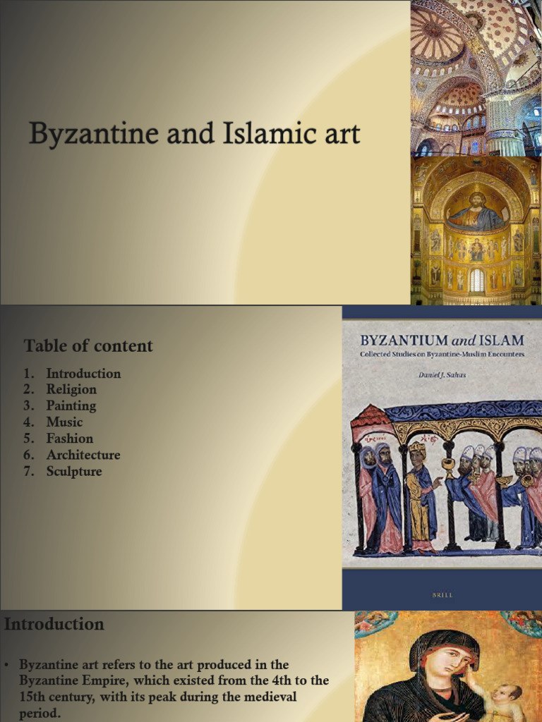 Byzantine vs. Islamic Art Overview | PDF | Byzantine Empire | Mosaic