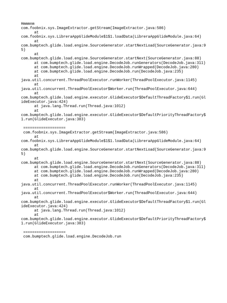 Glide Image Loading Error Log | PDF