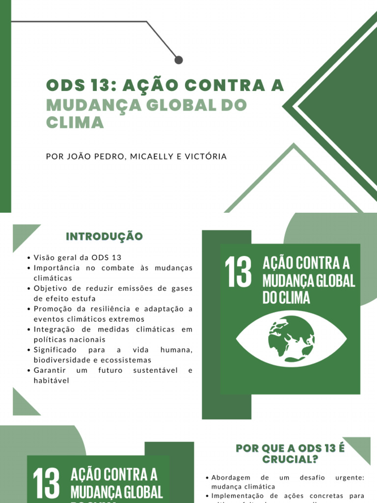 ODS 13 e ODS 14 | PDF