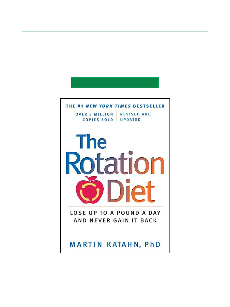 Just Released The Rotation Diet (Revised and Updated) Enhanced Ebook ...