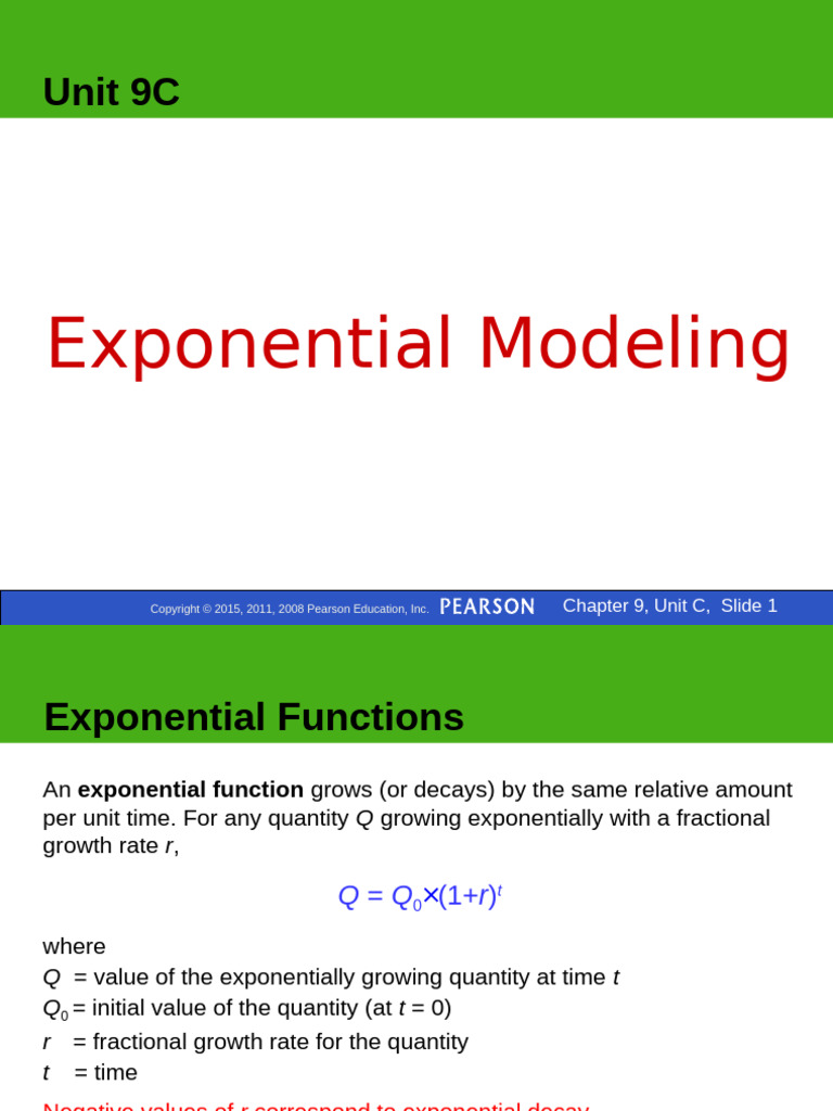 Exponential Growth and Decay Models | PDF | Exponential Function