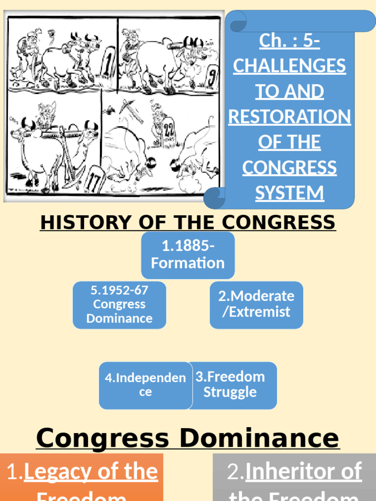 Challenges and Restoration of Congress System | PDF | Indian National ...