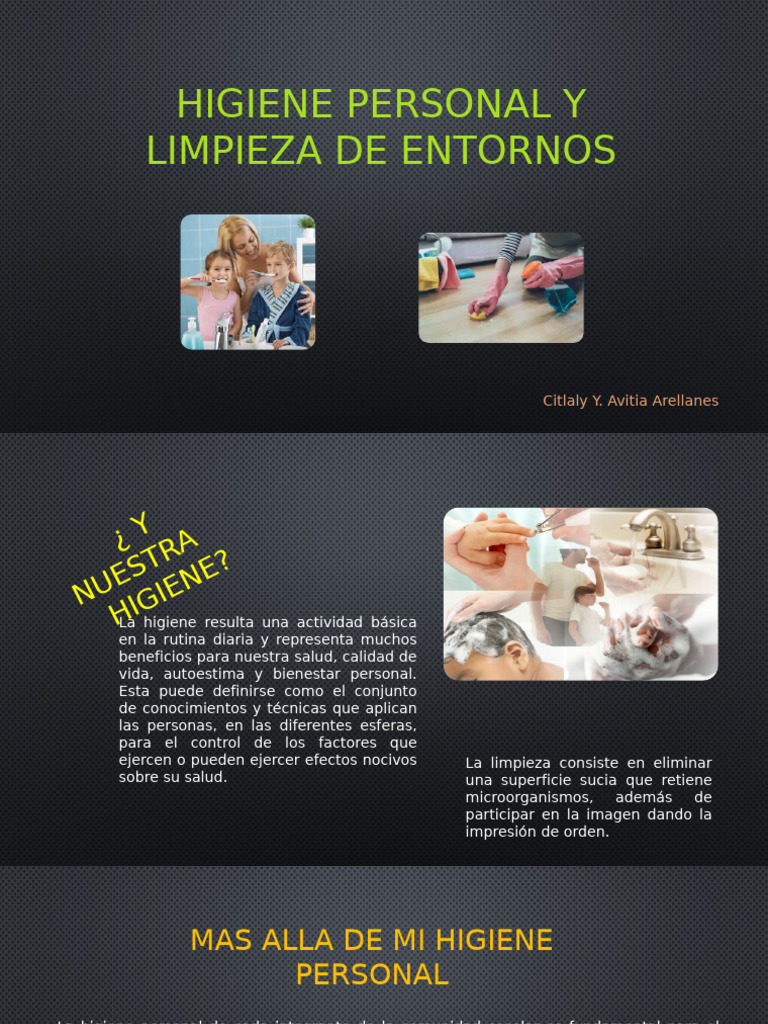 Higiene Personal y Limpieza de Entornos | PDF | Higiene | Entorno natural