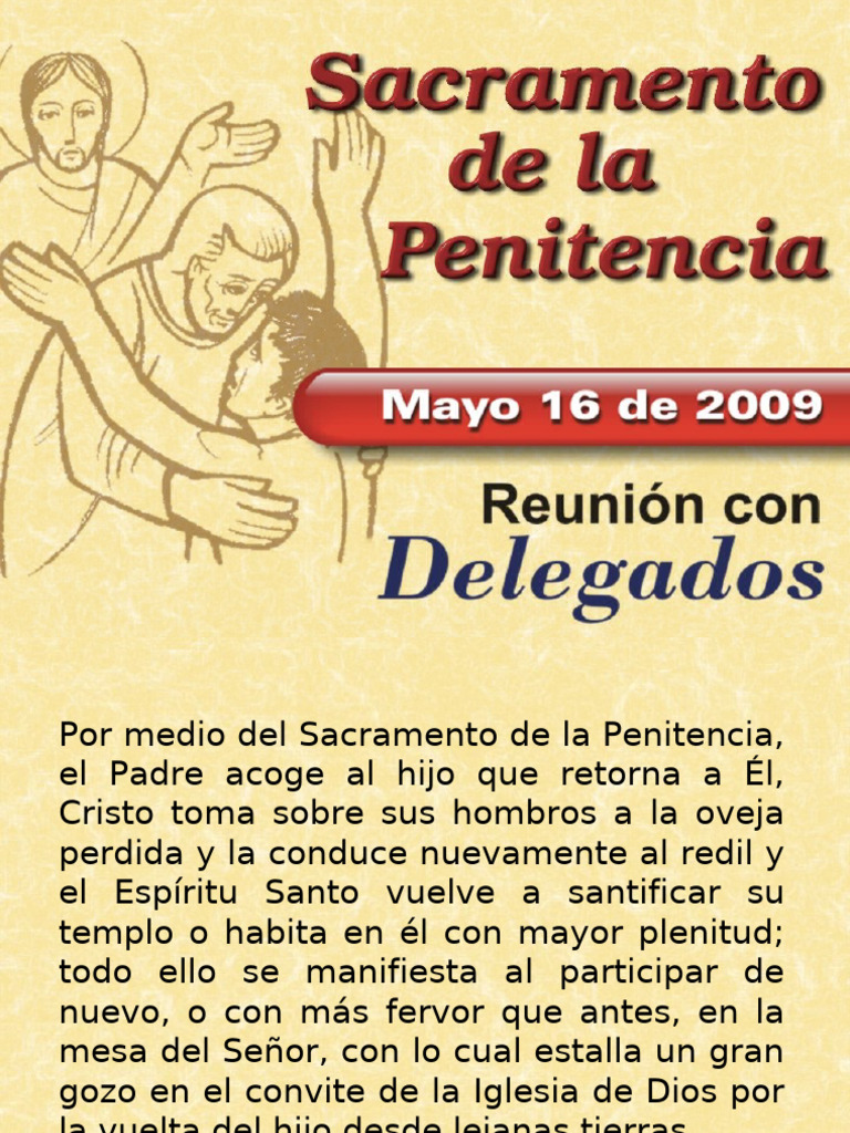 Sacramento de La Penitencia | PDF | Sacramentos | eucaristía