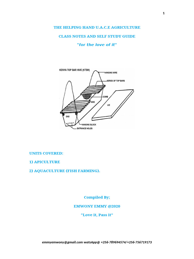 Apiculture and aquaculture notes-1 | PDF | Beehive | Honey Bee