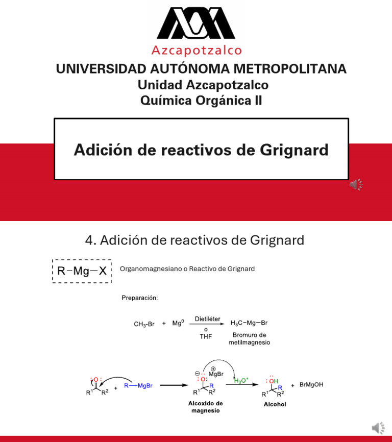 QOII - Adición de Reactivos de Grignard | PDF