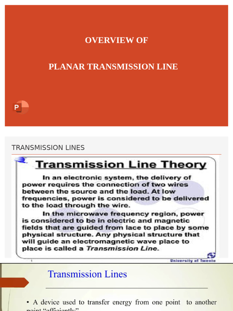 Planar Transmission Line | PDF