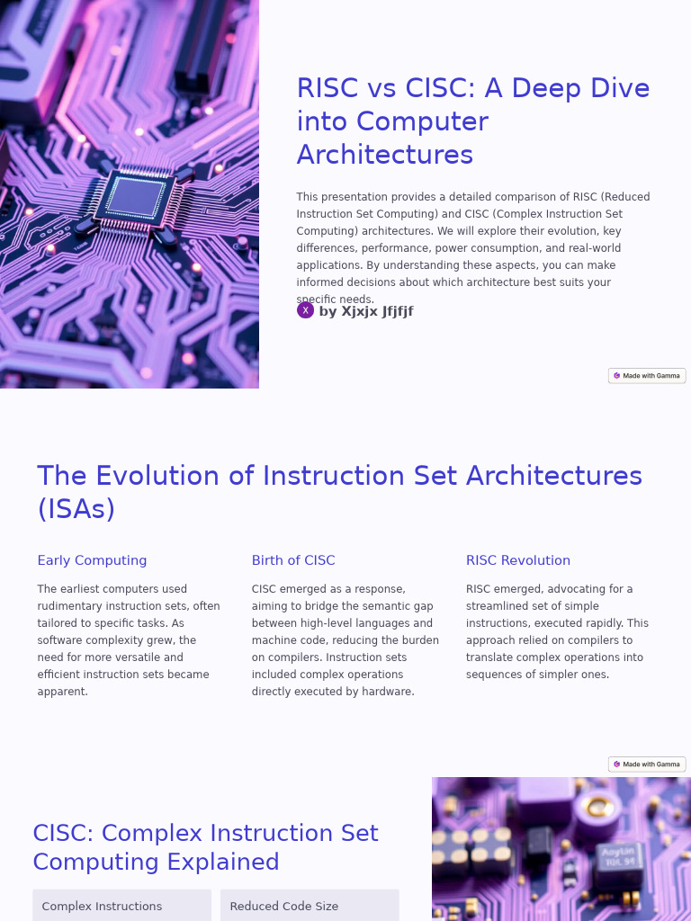 Risc Vs Cisc A Deep Dive Into Computer Architectures Pdf Computer Architecture Computer