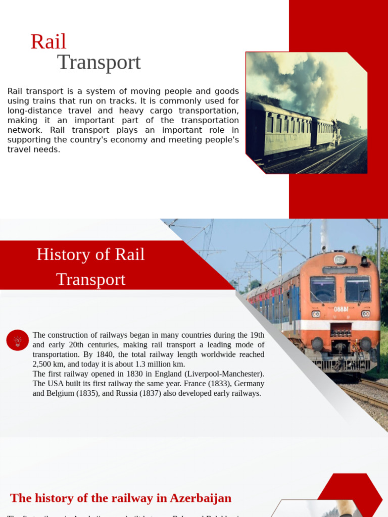 Rail Transport and Some Modern Devolopments in Rail Transport | PDF ...