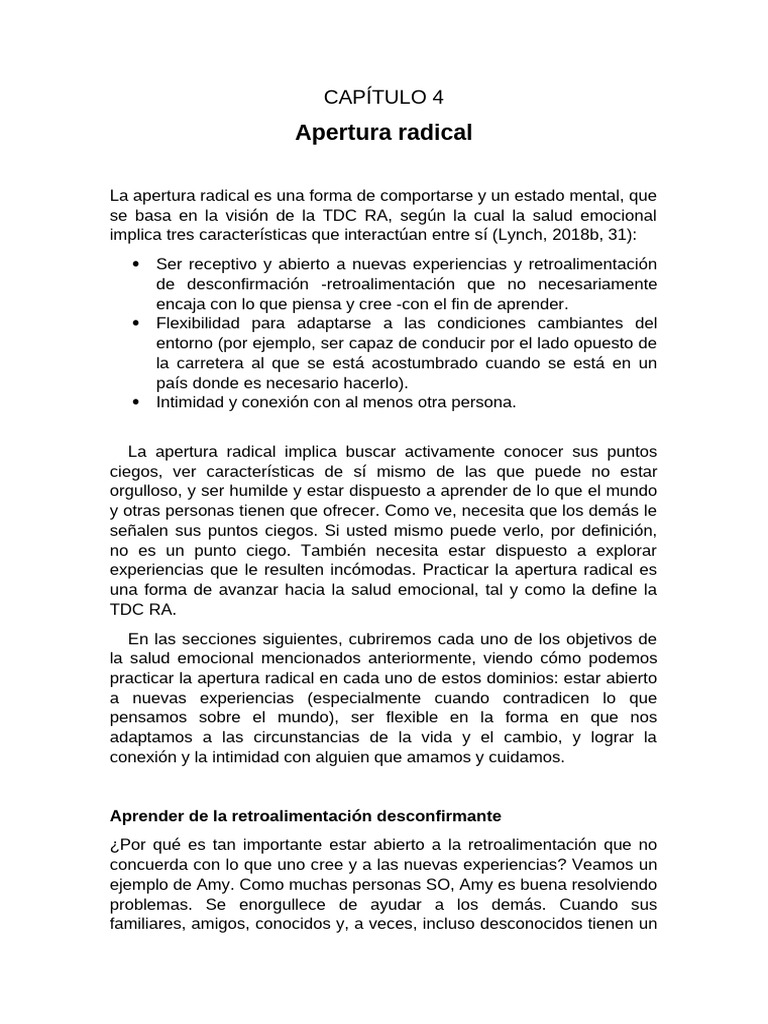 Apertura Radical para la Salud Emocional | PDF | Las emociones | Envidia