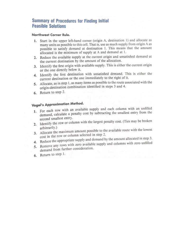 Transportation Method | PDF