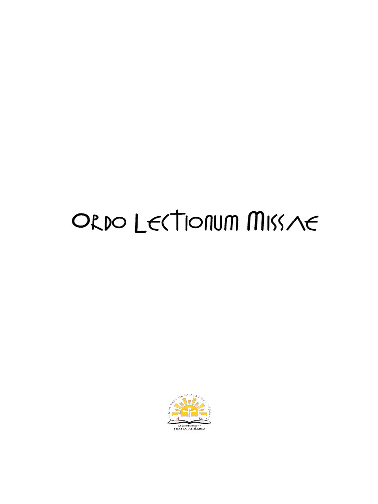 4 Ordo Lectiorum Missae | PDF | Sermón | eucaristía