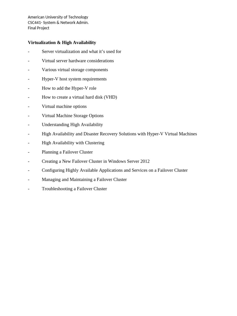 Final Project - CSC441 | PDF